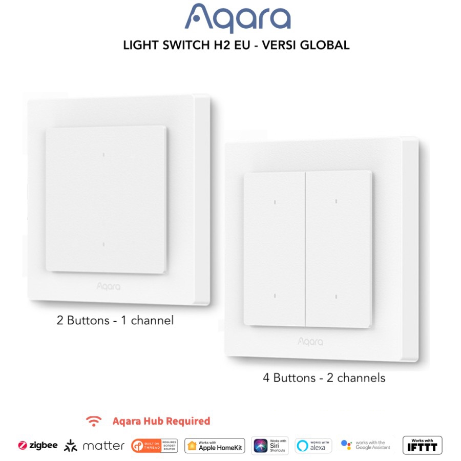 Aqara Electric Switch H2 EU smart Light Switch smart Switch | Shopee ...