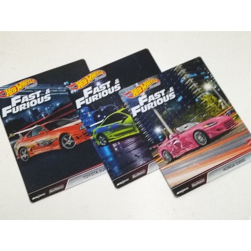Custom Card Hotwheels Premium Fast Furious Supra, Eclipse, S2000 Suki ...