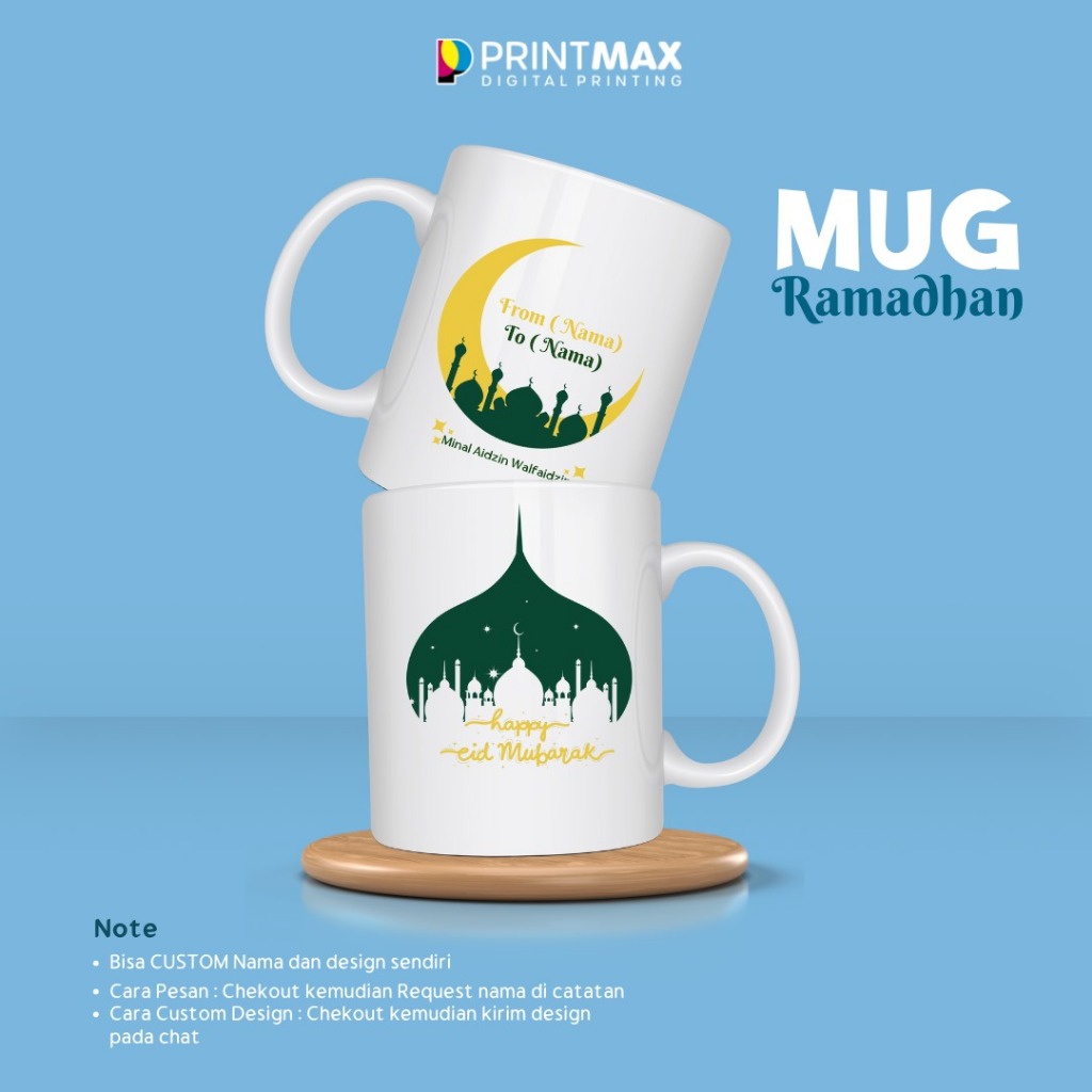 Custom Eid Hampers / Custom Eid Mugs / Custom Eid Al-Fitr Mugs / Mugs ...