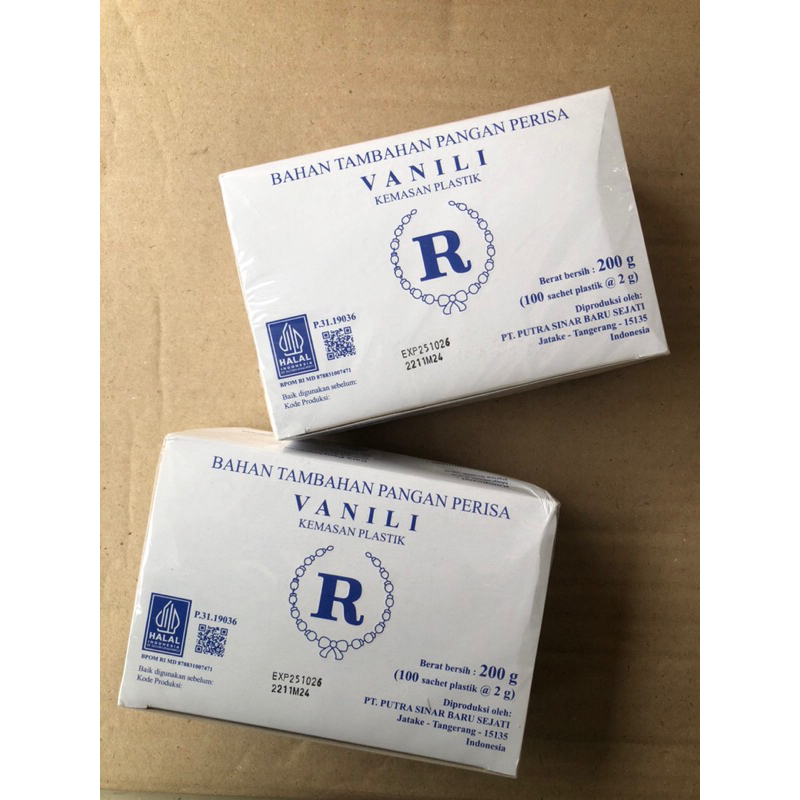 Vanilla R Sachet contains 100 pcs | Shopee Malaysia