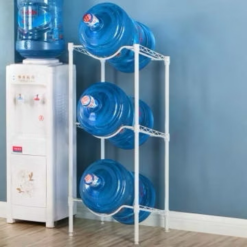 PUTIH Krisbow 3 Tier Gallon Rack - White 100% Original | Shopee Malaysia
