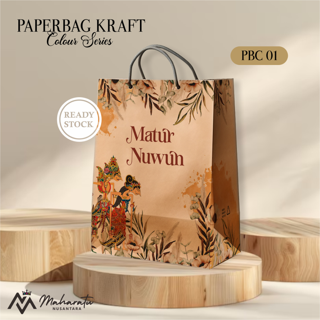 Custom SOUVENIR PAPER BAG - KRAFT MATERIAL WEDDING SOUVENIR BAG ...