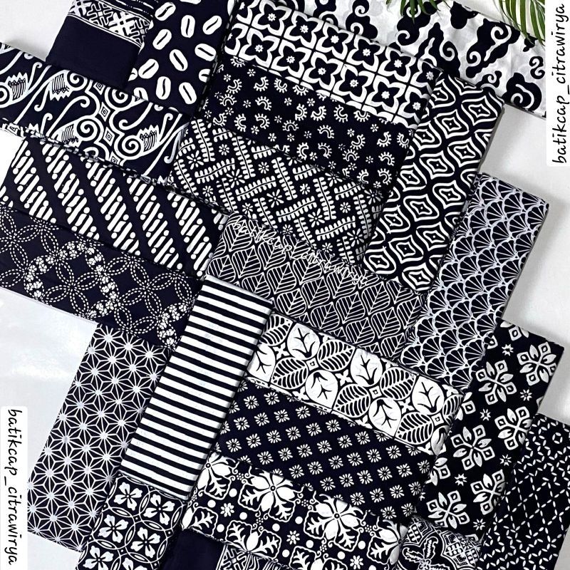 Black scratch stamped batik cloth, Stamped batik | Shopee Malaysia