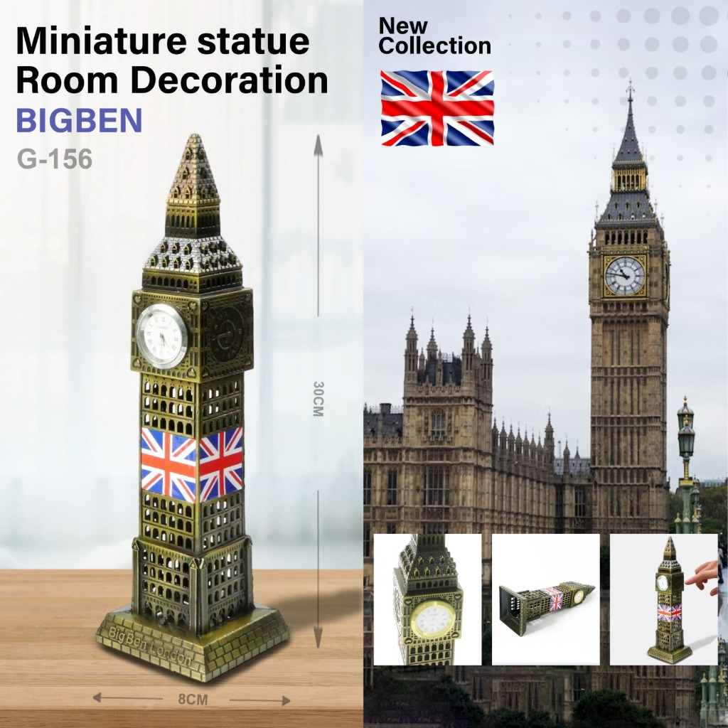 Big Ben London tower clock miniature country display | Shopee Malaysia