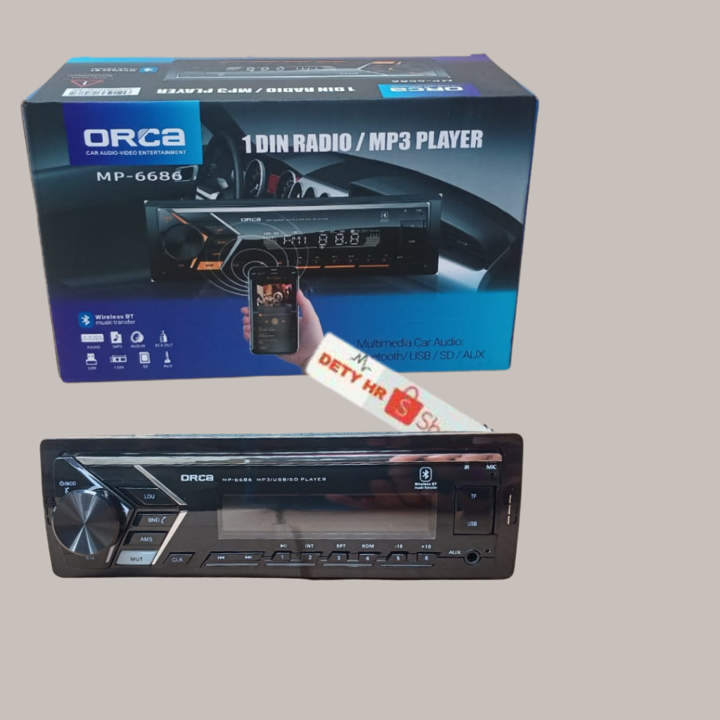 Single din ORCA Tape Car Mp3 Bluetooth USB ORCA head unit | Shopee Malaysia