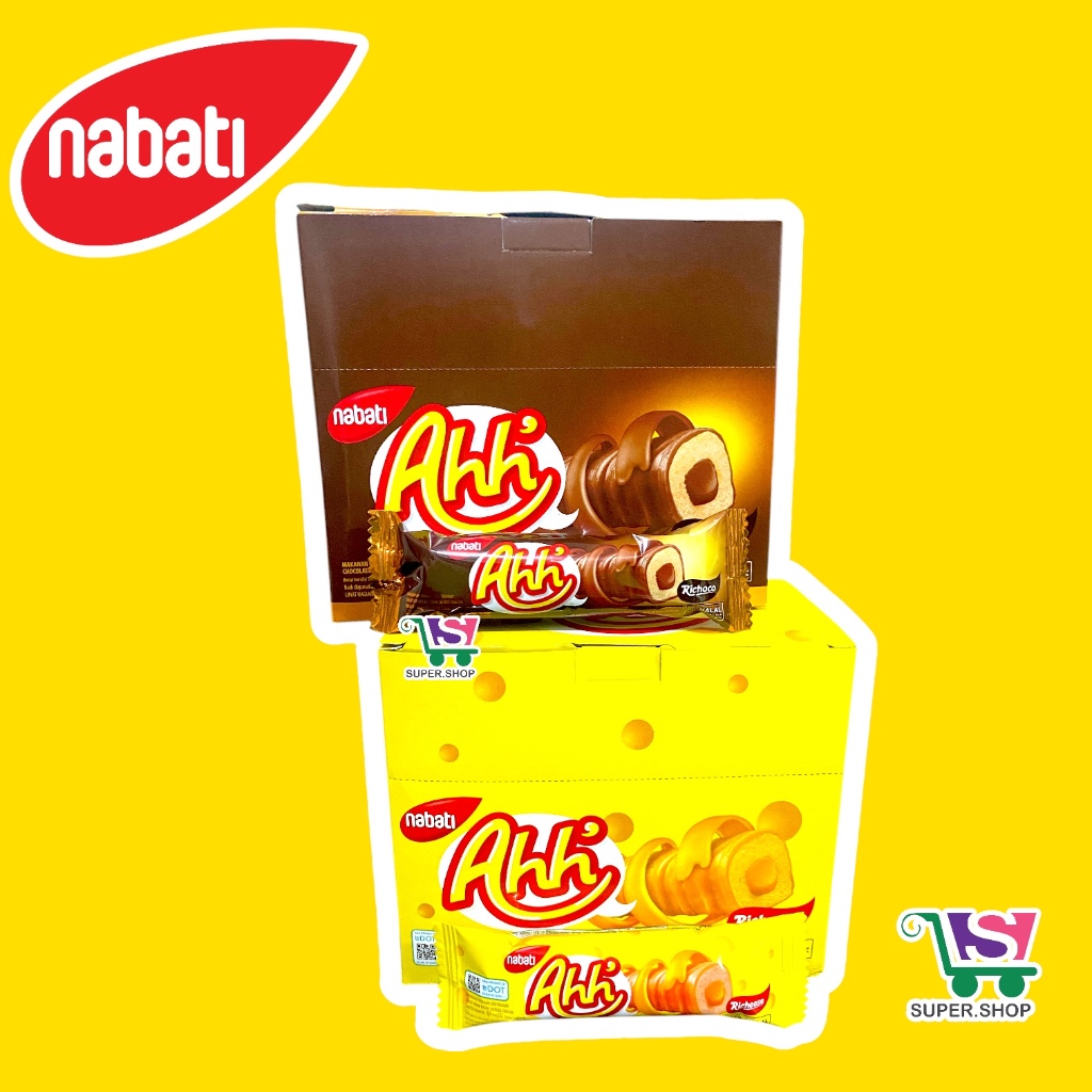 Richeese Nabati Ahh Cheese / Chocolate (20 pcs) | Shopee Malaysia