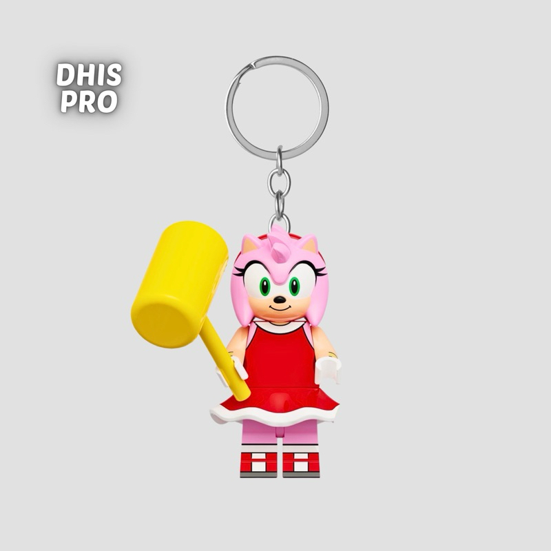GANTUNGAN Dhis Project LEGO Minifigure Amy Rose Sonic The Hedgehog ...