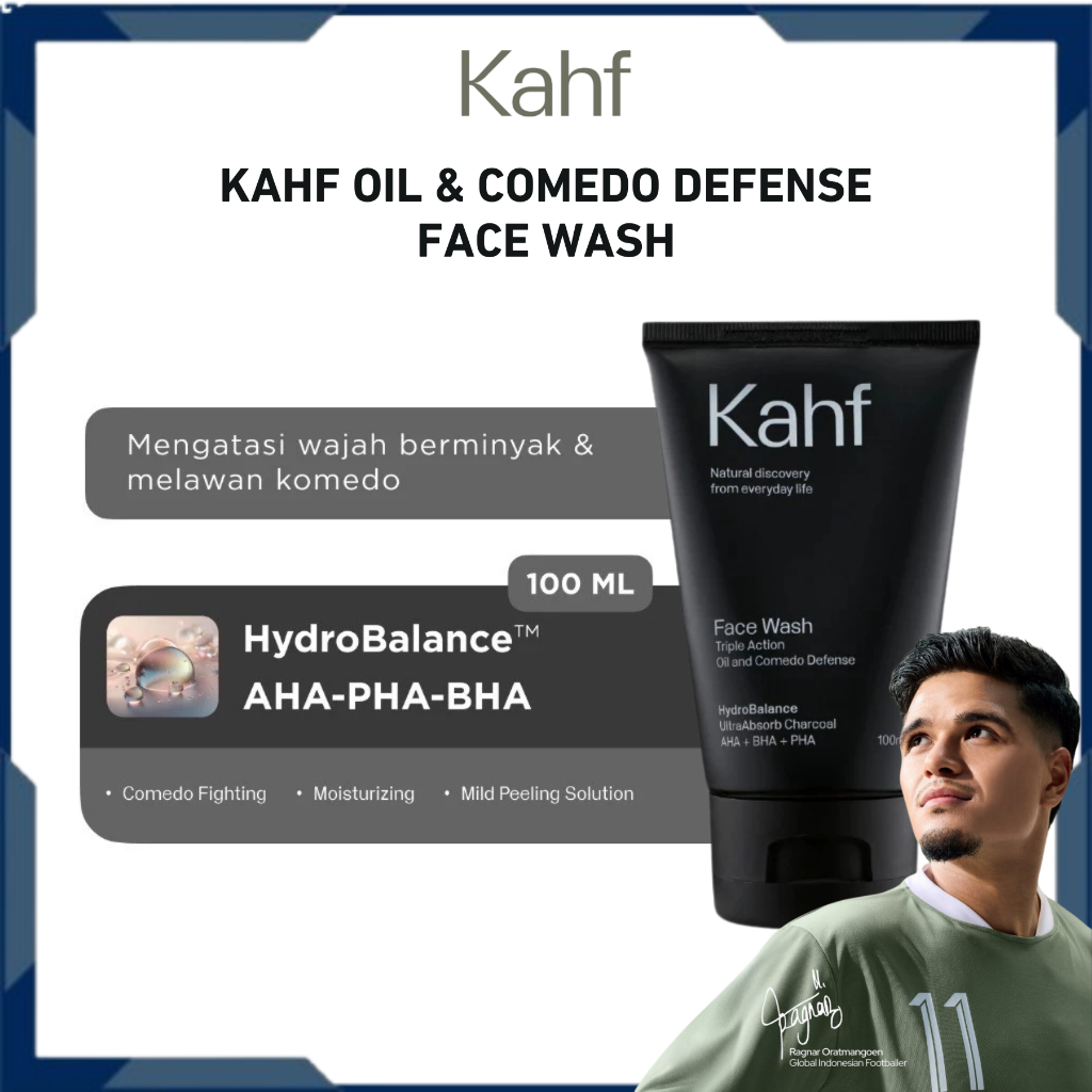 Kahf Triple Action Oil and Comedo Defense Face Wash 100 ml - Men's ...