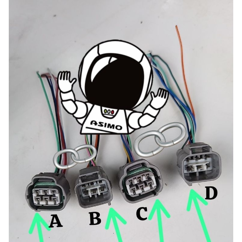Universal 6 pin socket original toyota avanza rush veloz agya calya ...