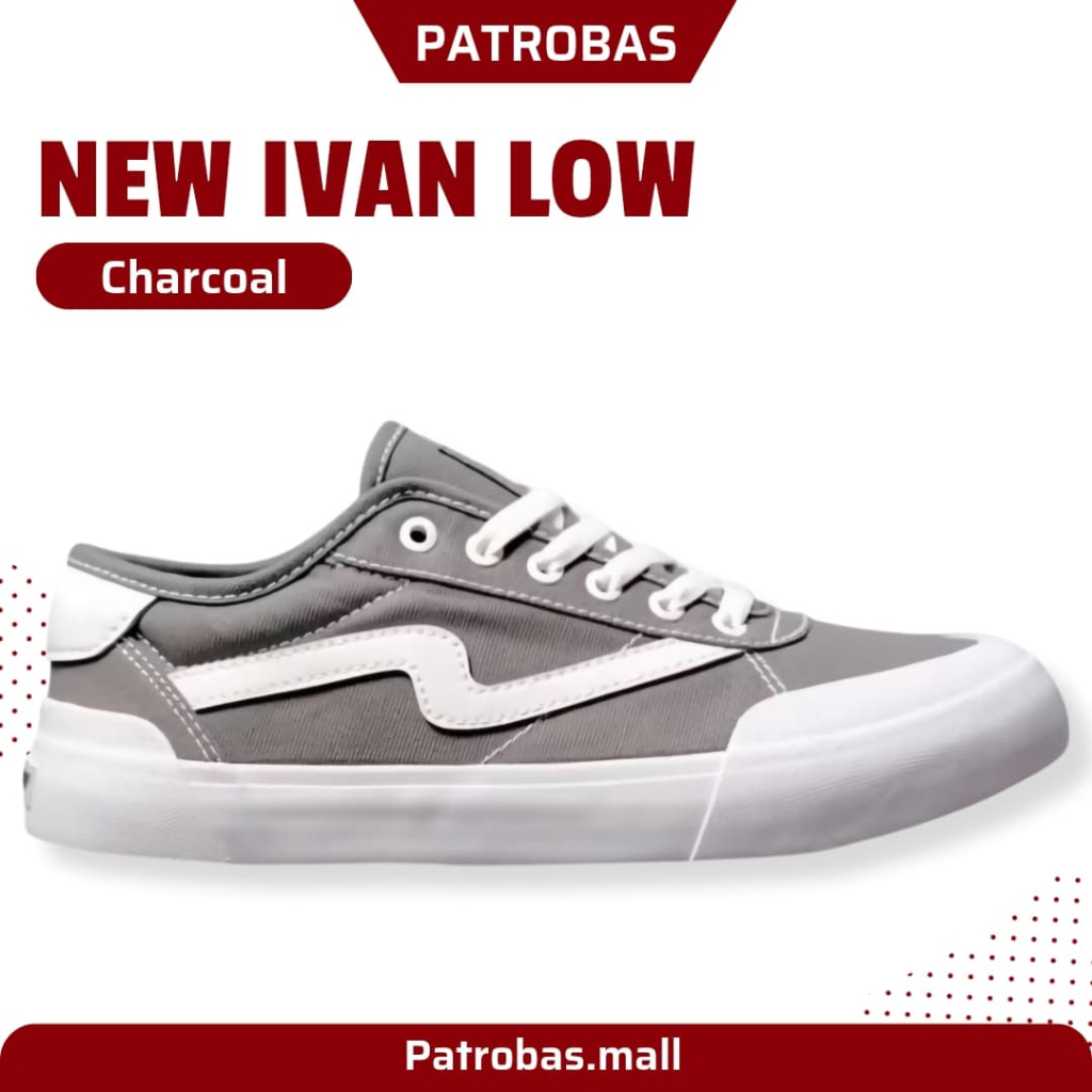 Patrobas New Ivan Low Charcoal Original | Shopee Malaysia