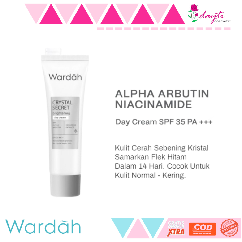Wardah Crystal Secret Day Cream SPF 35 PA+++ 15ml | Shopee Malaysia