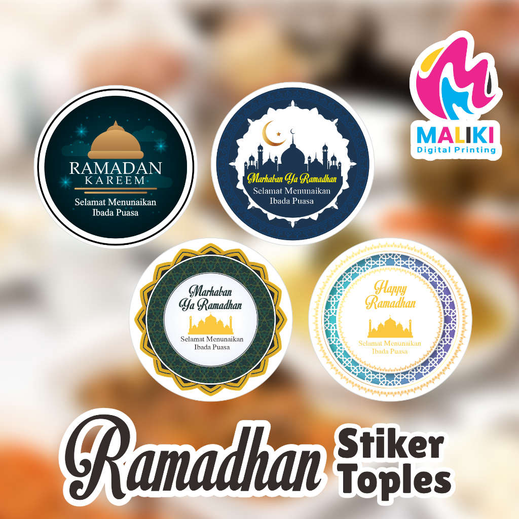 Ramadhan STICKER / RAMADHAN FASTING STICKER / ROUND STICKER / PARCEL ...