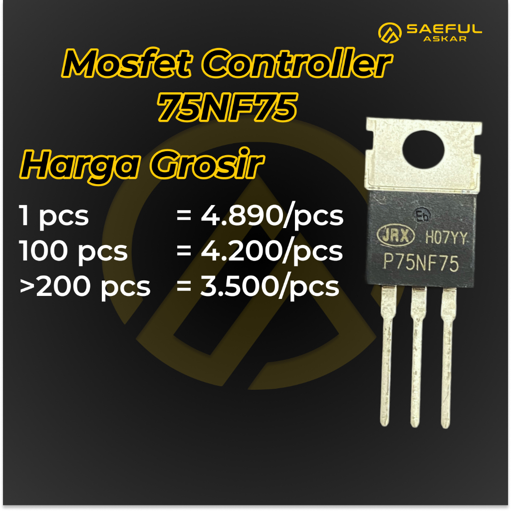 New Original Mosfet 75NF75 P75NF75 75N75 Transistor, not removed for ...