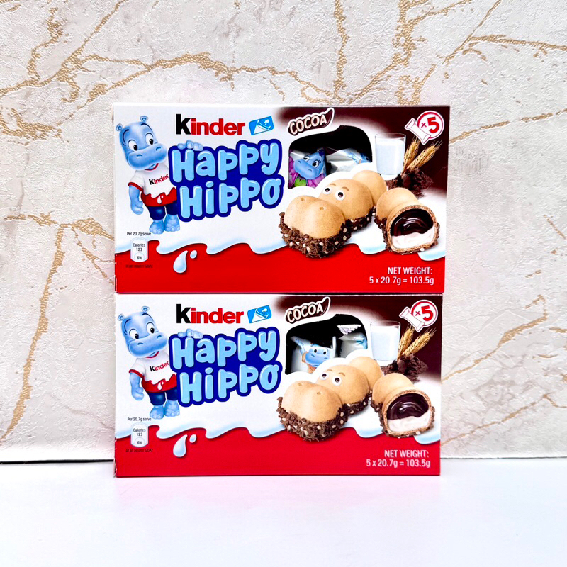 Kinder Happy Hippo Cocoa Creme Chocolate Chocolate Biscuits | Shopee ...