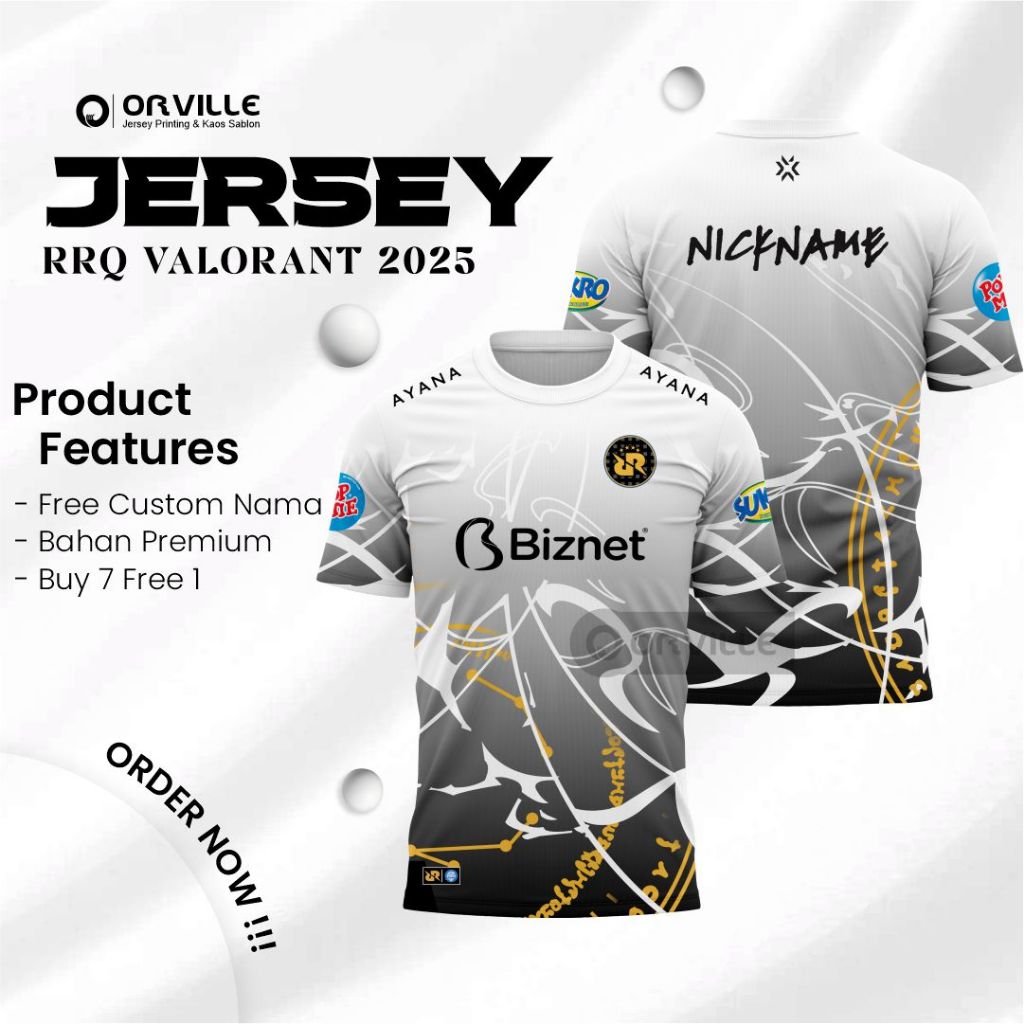 Jersey RRQ x SLIME VALORANT NEW 2025 VCT PACIFIC FREE NICKNAME | Shopee ...