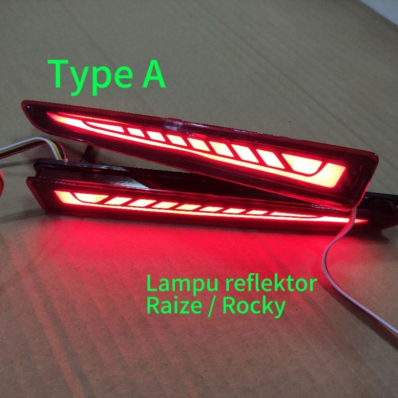Toyota Raize led reflector lights, rear bumper led lights, car exterior ...