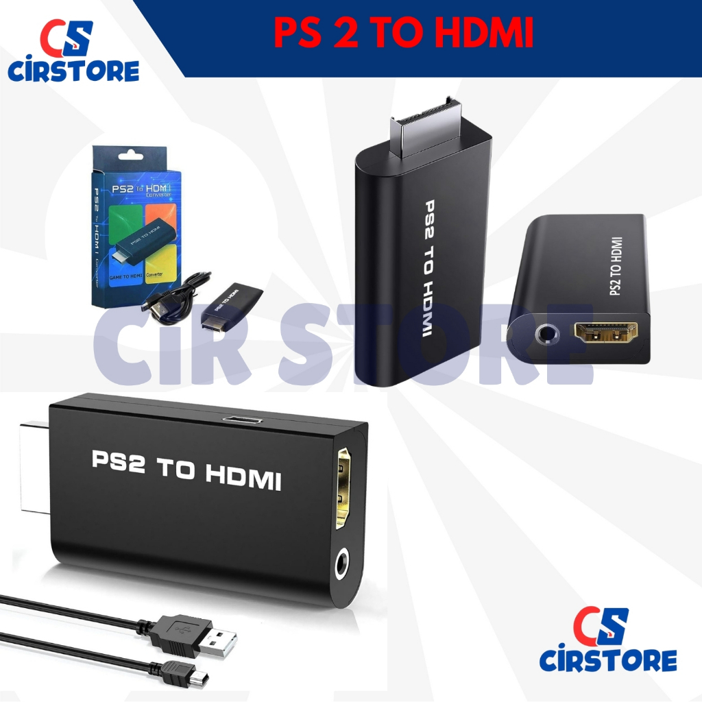 Ps2 To HDMI Adapter Converter HDMI PS2 Resolution HD 720 1080P | Shopee ...
