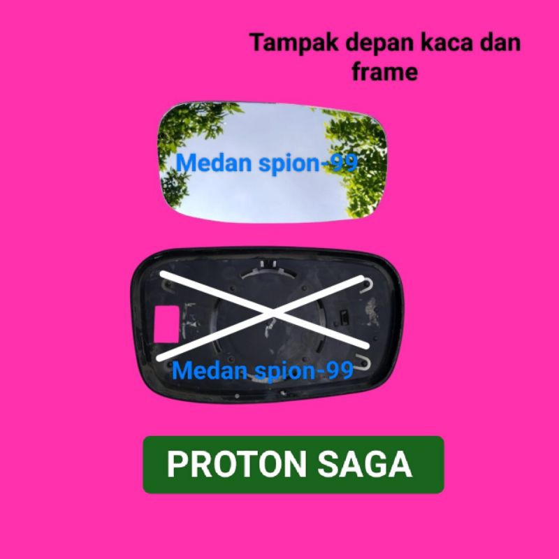 Proton saga rear view mirror is just a glass without a frame/frame/holder with the 2012 right ...