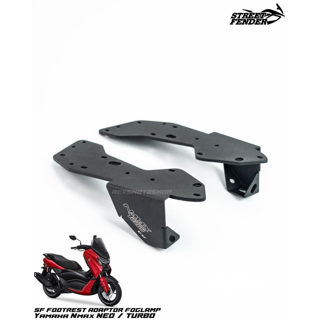 Street FENDER FOOTREST FOGLAMP ADAPTER Yamaha NMAX NEO TURBO Light ...
