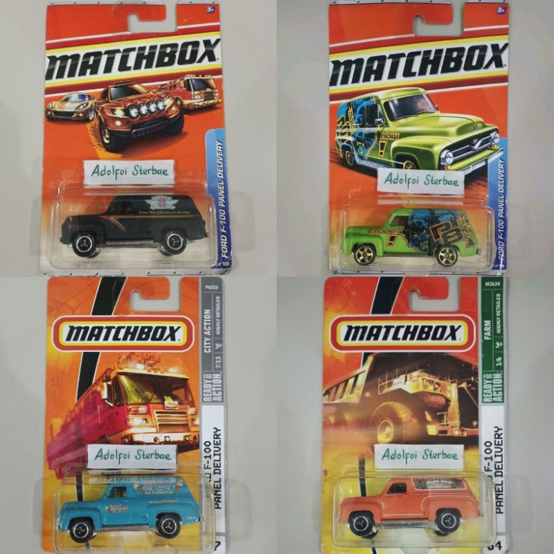 Matchbox ford F-100 f100 panel delivery city action mc kenzie's ice cream co. enjoy phanter ...