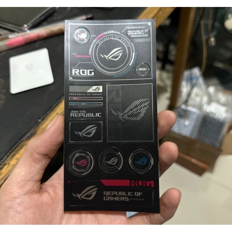 HP Original sticker removed from the Asus rog phone box | Shopee Malaysia