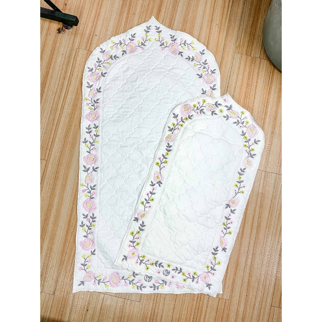 KATUN Raaya-Sajadah Dome Embroidery large and medium soft foam cotton ...