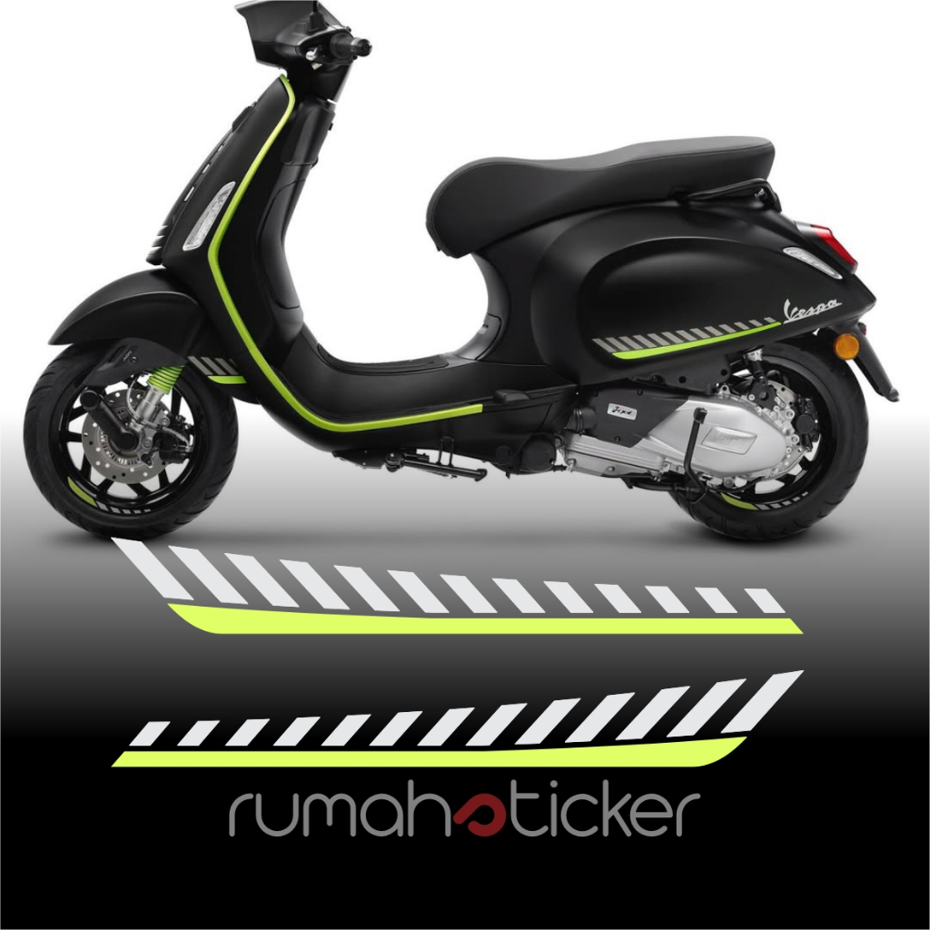 Custom CUTTING STICKER UNIVERSAL MODEL VESPA MODEL SPRINT TECH I-GET ...