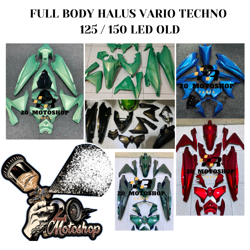 Complete Smooth Body Kit for Vario 125 150 LED OLD Color Variants Year ...