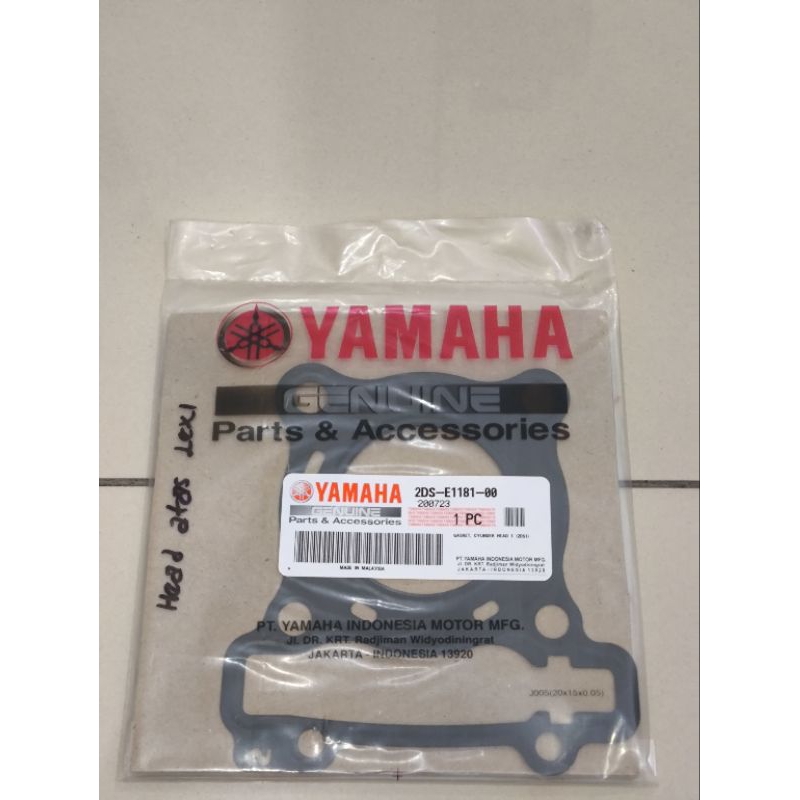 MESIN Upper block pack / cylinder head gasket / engine gasket header Lexi 125 2DS-E1181-00 ...