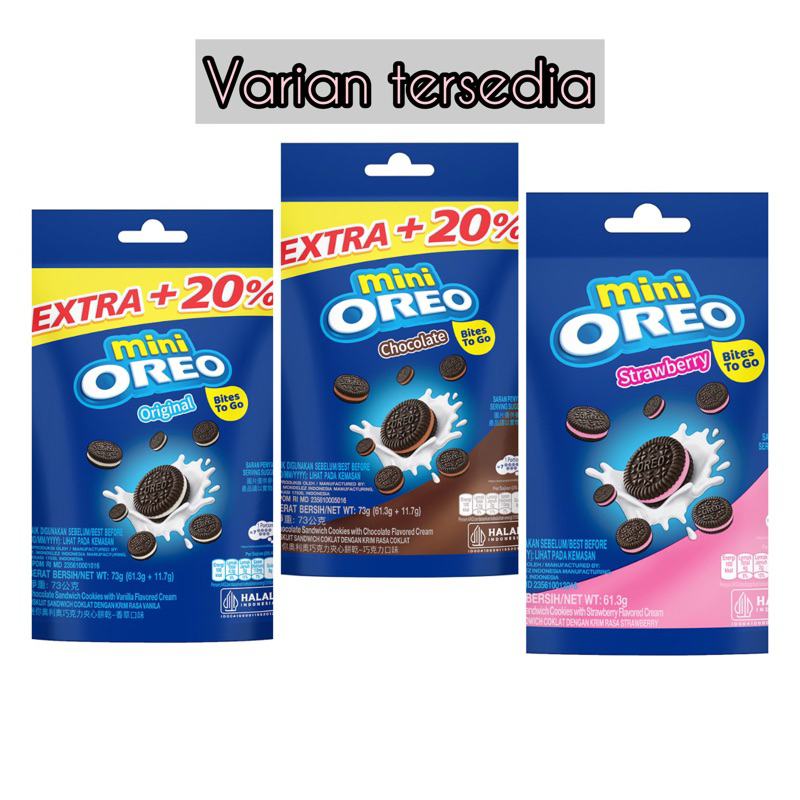 OREO Mini Biscuits all flavors 61,3 g | Shopee Malaysia