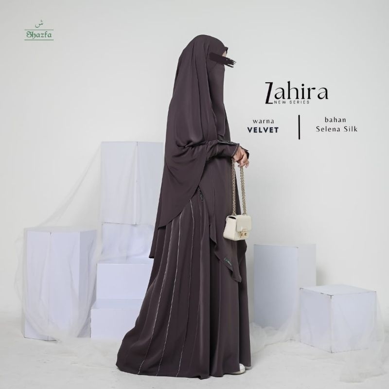 Ready READY TO SEND!! Zahira set by SHAZFA | Gamis set French khimar ...