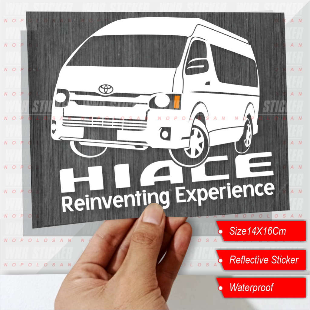 Toyota Hiace Commuter Car Window Variation Stickers | Shopee Malaysia