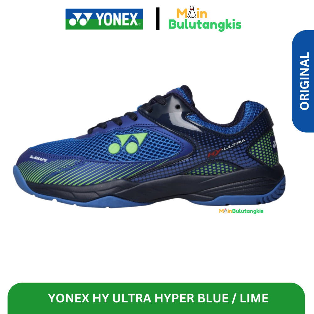 Original Yonex HY ULTRA HYPER BLUE / LIME Badminton Shoes | Shopee Malaysia