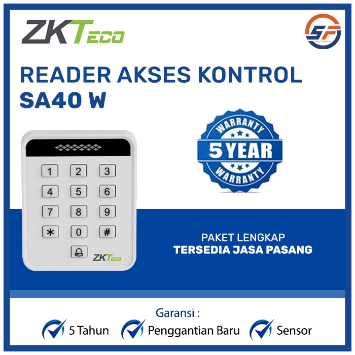 KAYU Glass Door / Aluminum Wooden Door Access Control Package ZKTECO SA40 RFID Proxy PIN ...