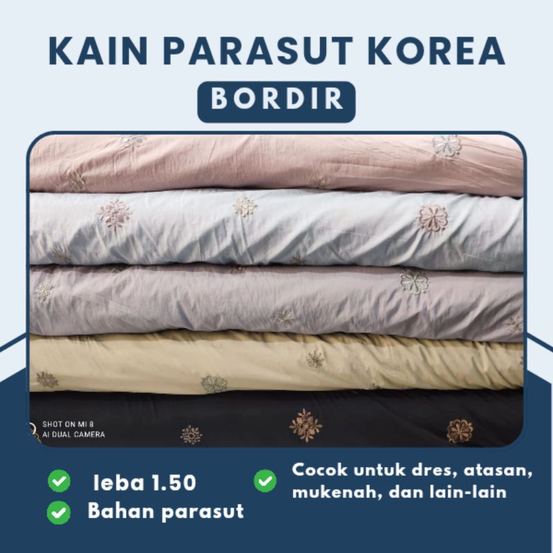 Embroidered KOREAN PARASITE FABRIC (PRICE PER 0. 50 METERS) | Shopee ...