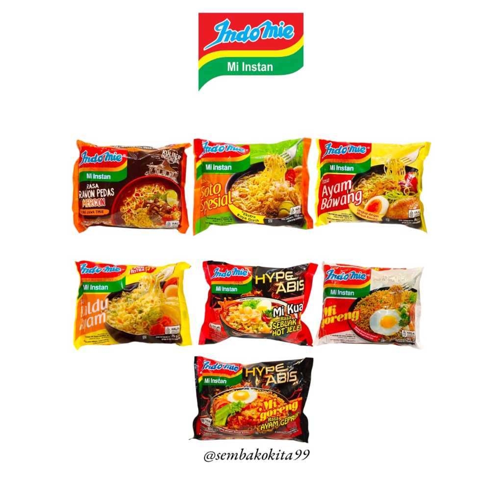 Indomie Indofood Instant Noodles All Flavor Variants | Shopee Malaysia