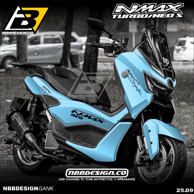 Yamaha NMAX TURBO Sticker Decal - 2024 2025 NMAX NEO S Sticker FULL ...