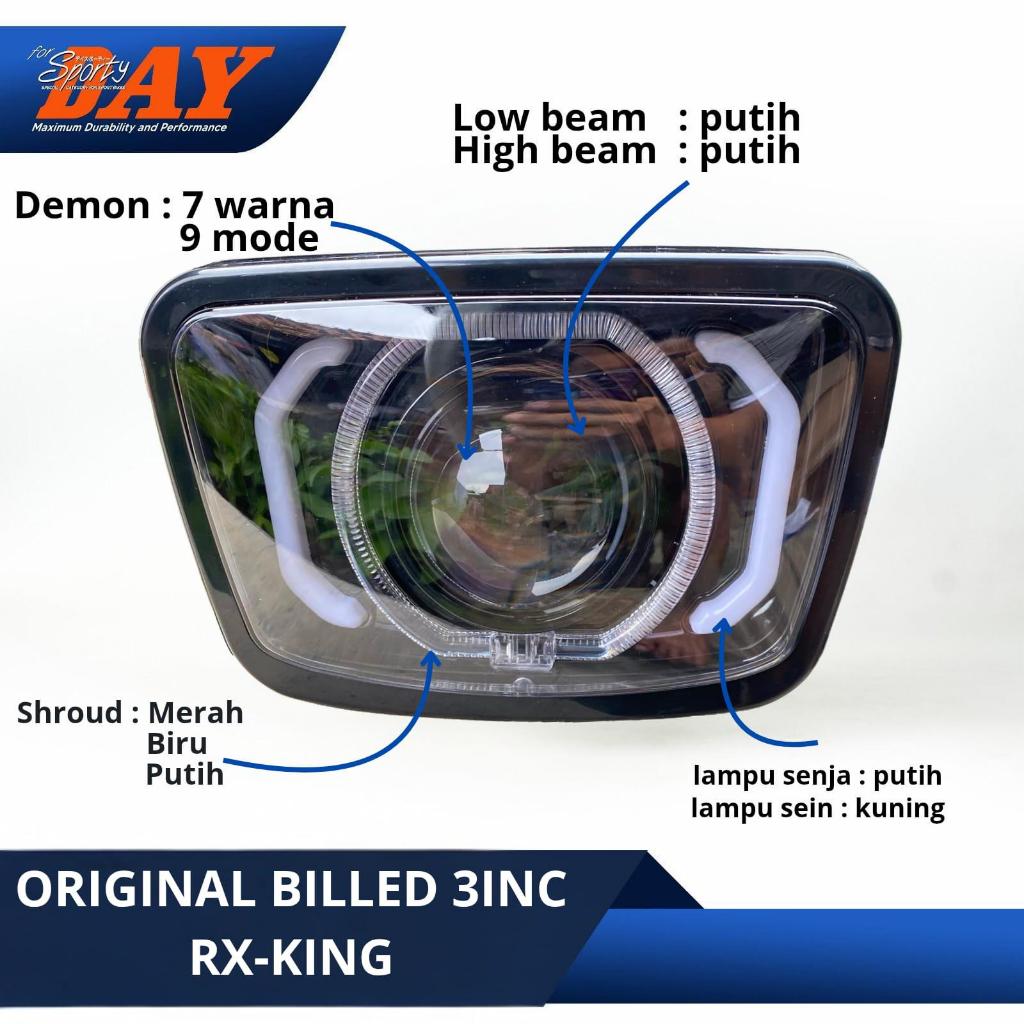 Original RX KING billed 3 inch reflector by Sports day | Shopee Malaysia
