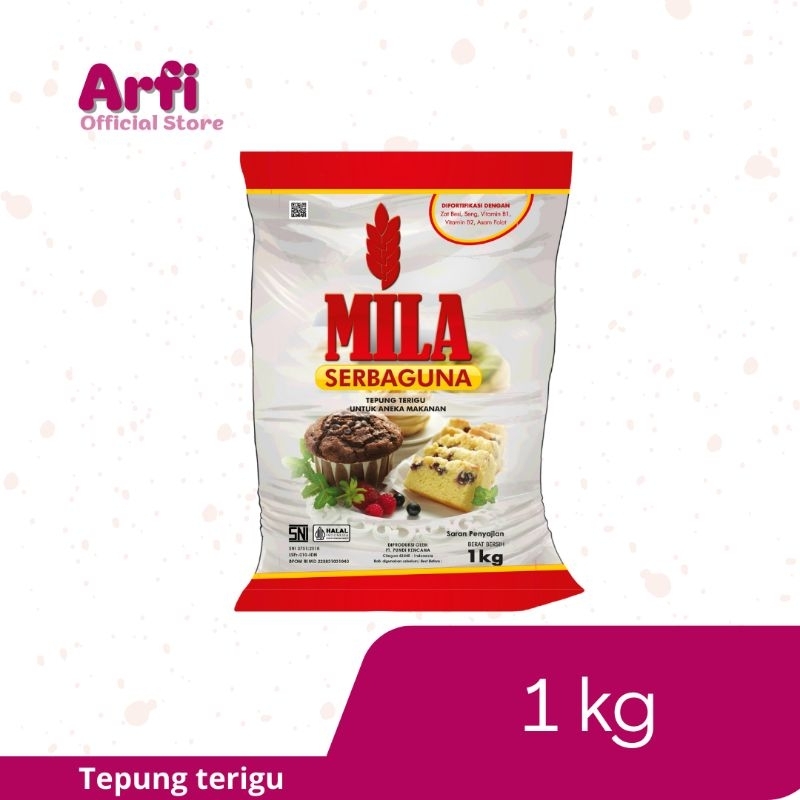 Mila all purpose wheat flour 1 kg medium protein | Shopee Malaysia