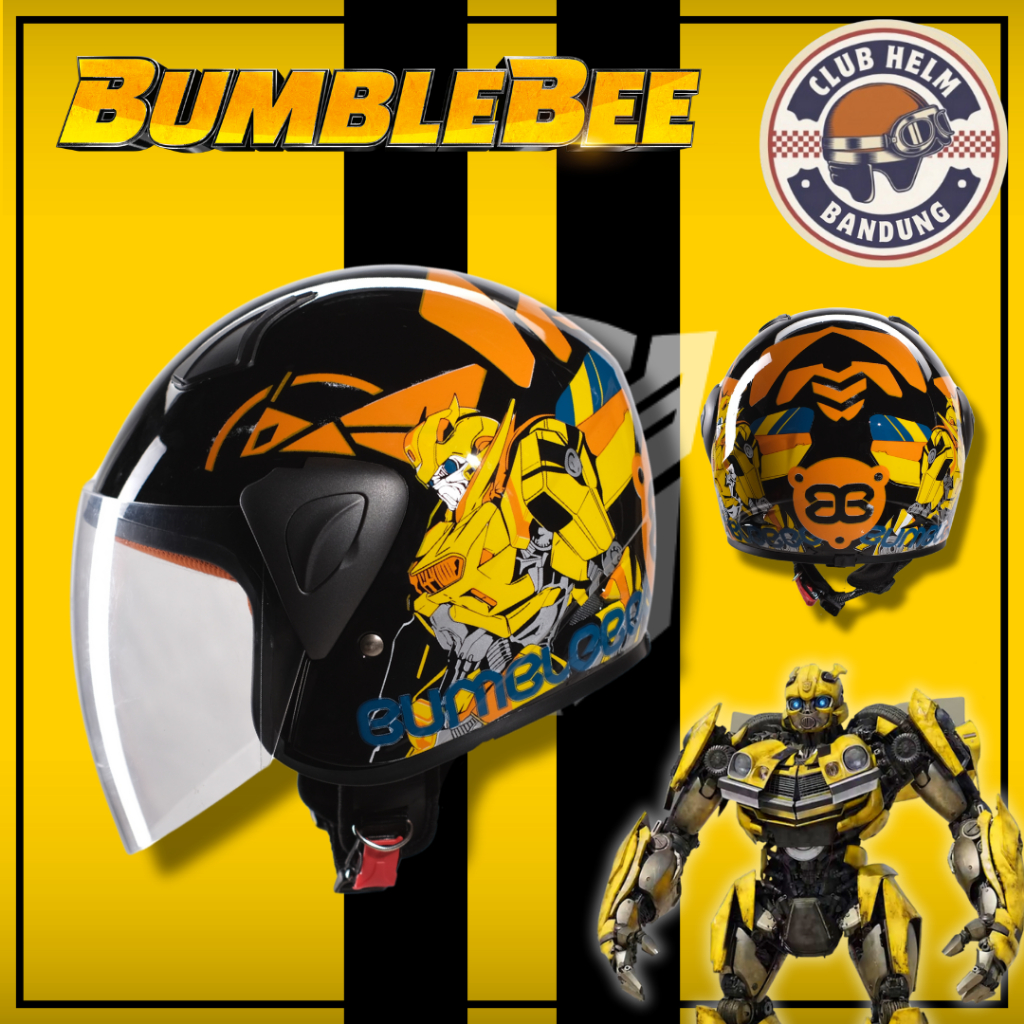 Sni Premium Children's Helmet Boys Teens Bumblebee Transformer 4 5 6 7 ...
