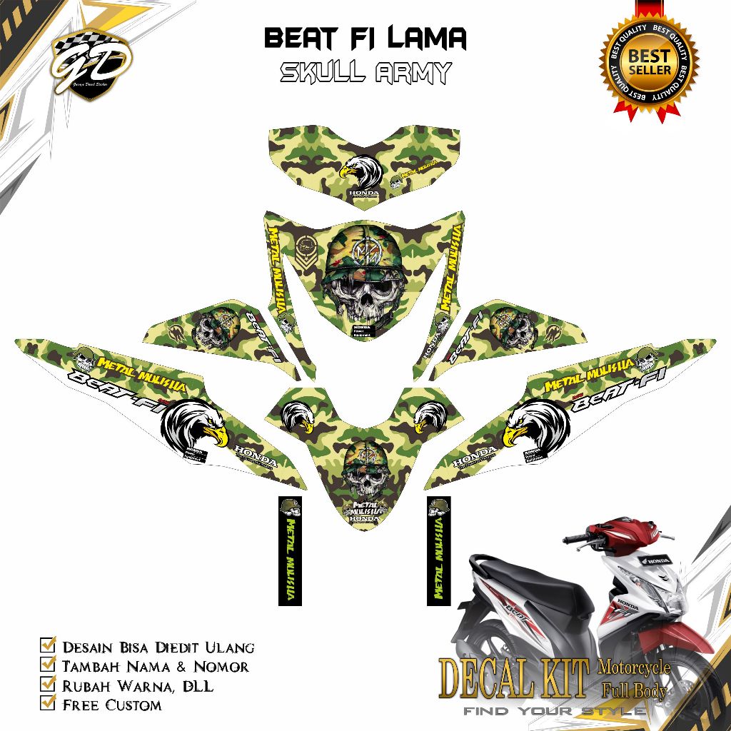 Old Beat FI Decal Full Body Beat FI Old Full Body Decal Beat PGM-FI Old ...