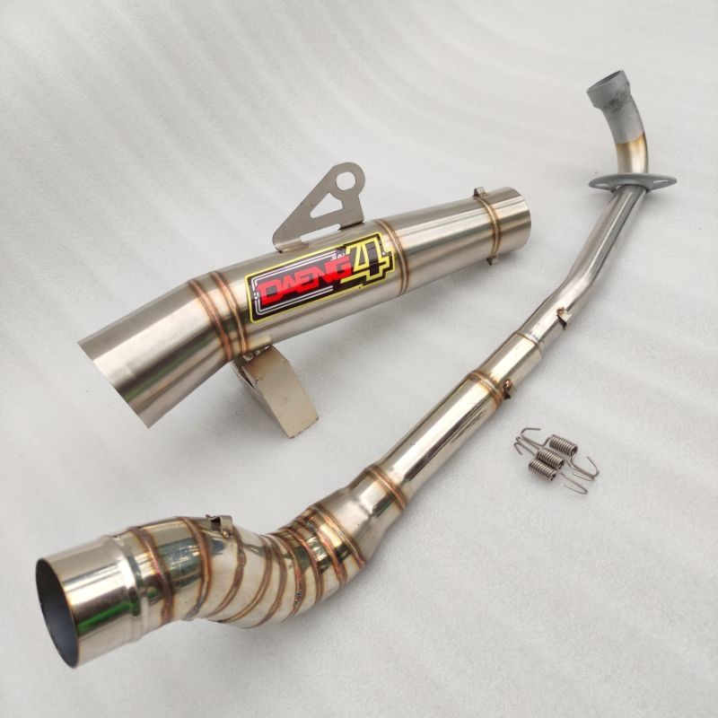 Open pipe daeng sai4 for wave100/125 xrm100/125 smash fury Rusi big ...