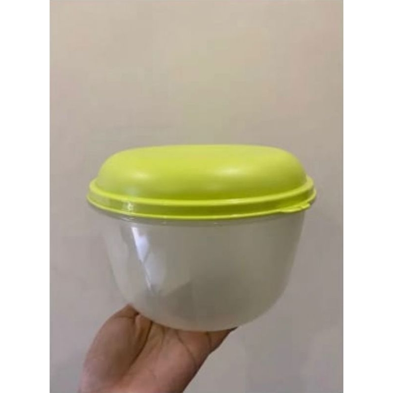 HIJAU Tupperware modular bowl 2L transparent with green lid | Shopee ...