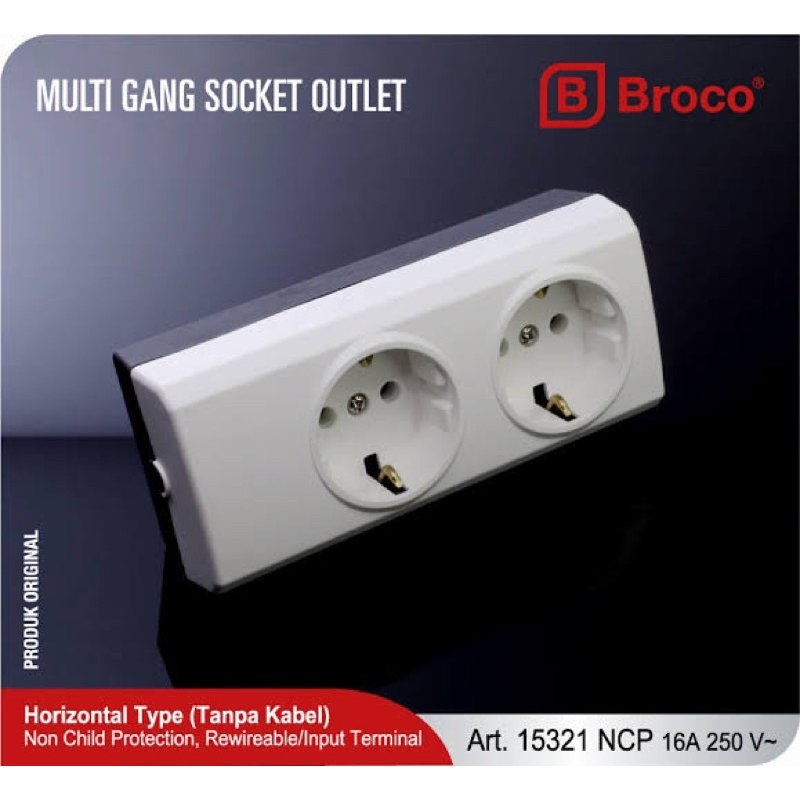 Broco 2 Hole Socket (Without Cable) | Shopee Malaysia