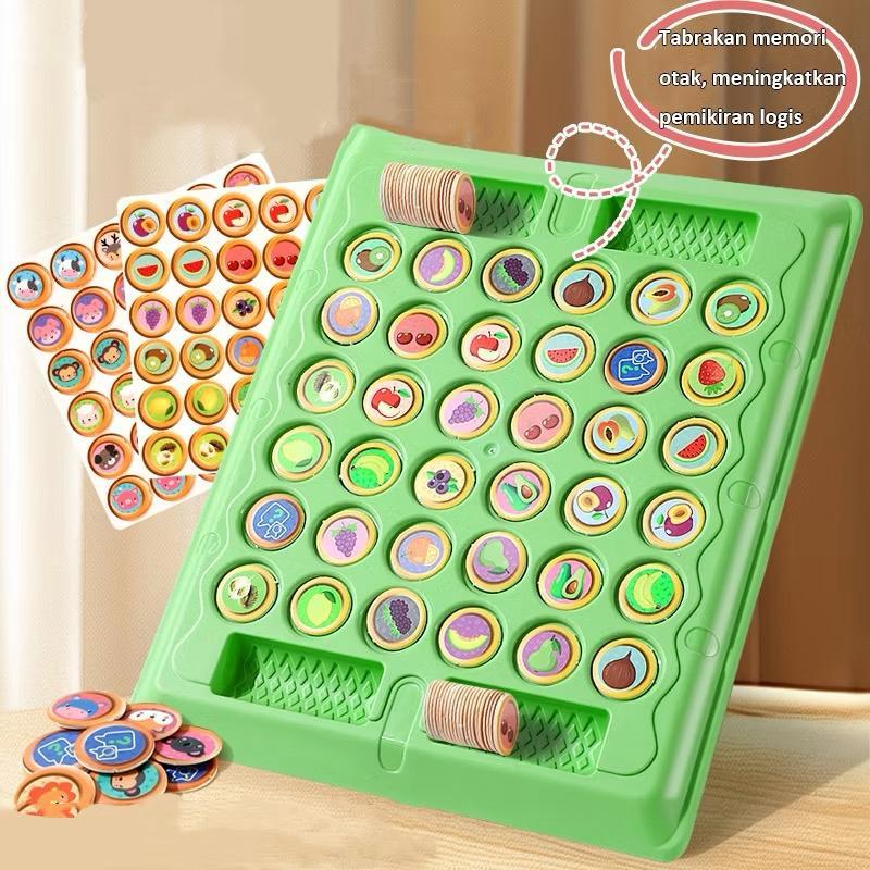 Children's Educational Puzzle Toys Family Sensory Motor Flip Chess Game ...