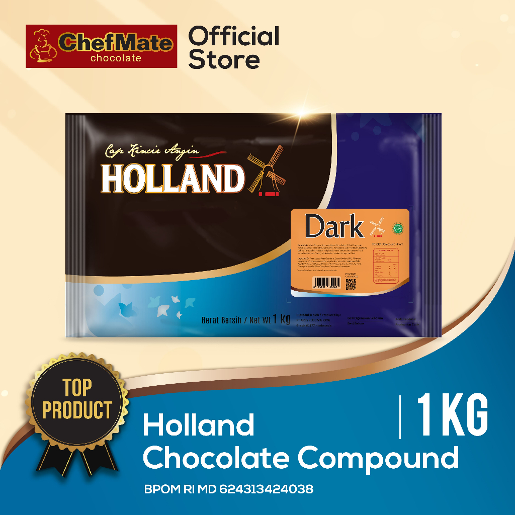 Holland DARK CHOCOLATE COMPOUND BLOCK 1KG | Shopee Malaysia
