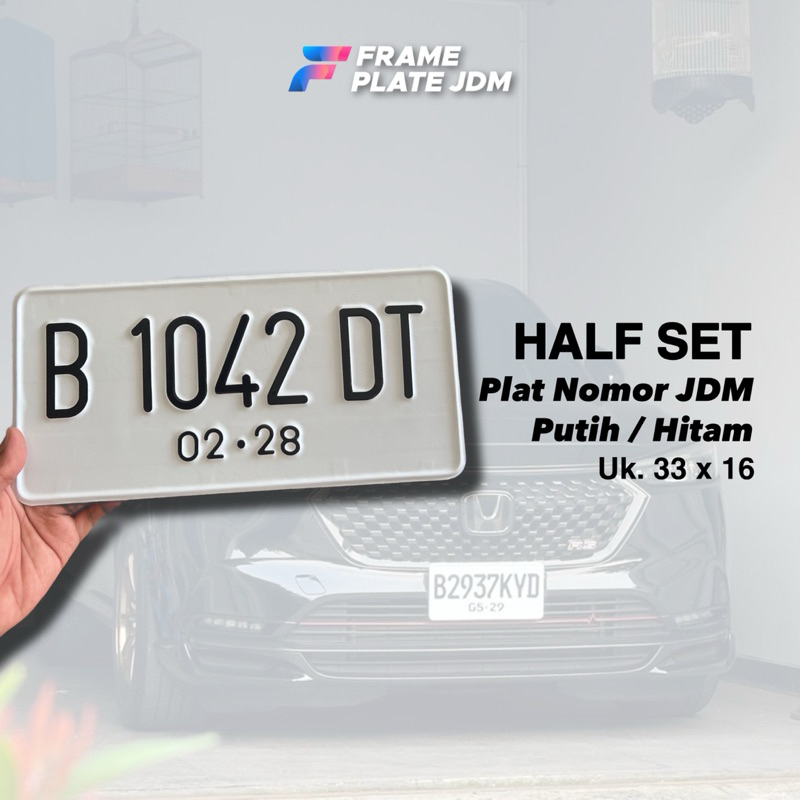 (HALF Set) JDM Car Number Plate | Jdm registration | Shopee Malaysia