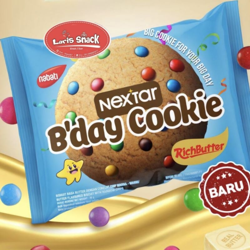 Nabati Nextar Bday Cookies/Butter Flavored Biscuits with Colorful ...