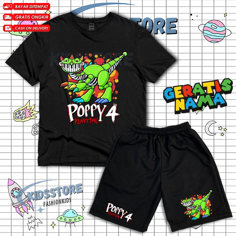 Children's Suit T-shirt Children's Shorts POPPY PLAYTIME 4 pianosaurus ...