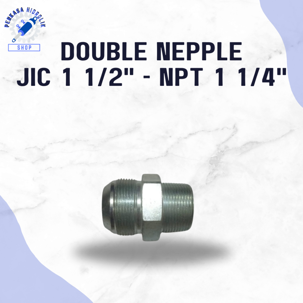 Double Nepple JIC 1 1/2" Inch - NPT 1 1/4" Inch | Shopee Malaysia